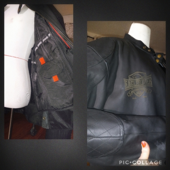 EagleRider | Jackets & Coats | Mens Xl Eaglerider Motorcycle Black ...